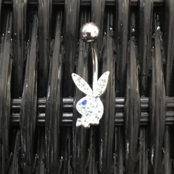 PLAYBOY | Jewelry | Playboy Crystal Blue Eye Belly Button Navel Ring ...